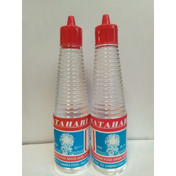 Jual Cuka organik Cap Matahari kemasan botol 150ml non MSG asam cuka ...