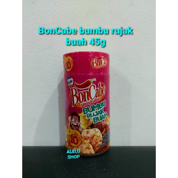 Jual Boncabe sambal tabur bumbu rujak buah botol 45 g level 10 cabe ...