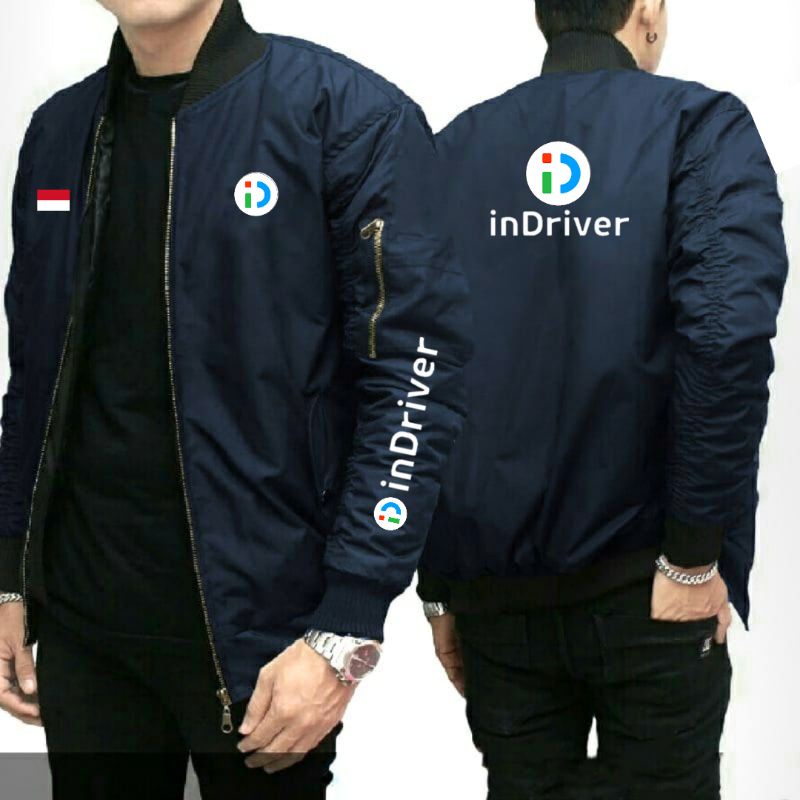 Jual JAKET INDRIVER BOMBER SABLON TERBARU | Shopee Indonesia