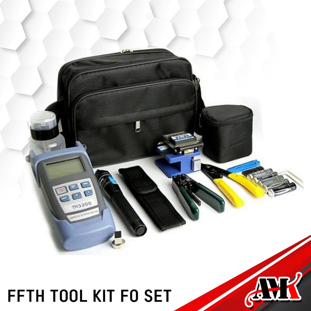 Jual FFTH Toolkit Set - Alat Kerja Fiber Optik OPM VFL Stripper CFS ...