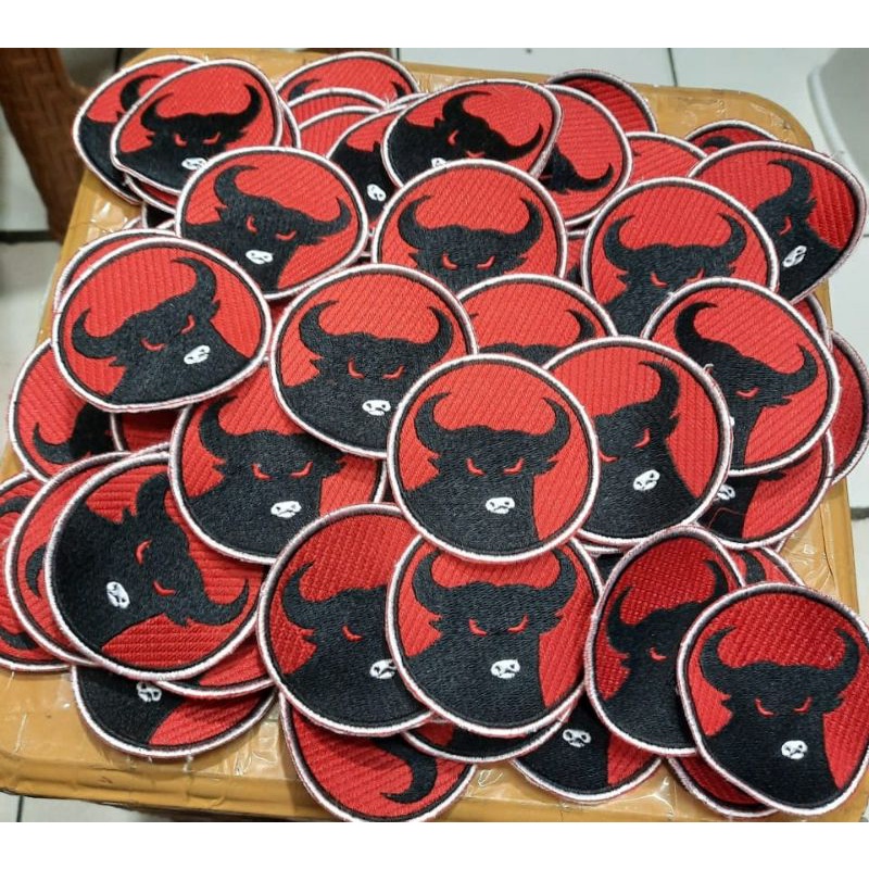 Jual BADGE PATCH LOGO PARTAI PDI PERJUANGAN BORDIR KOMPUTER | Shopee ...