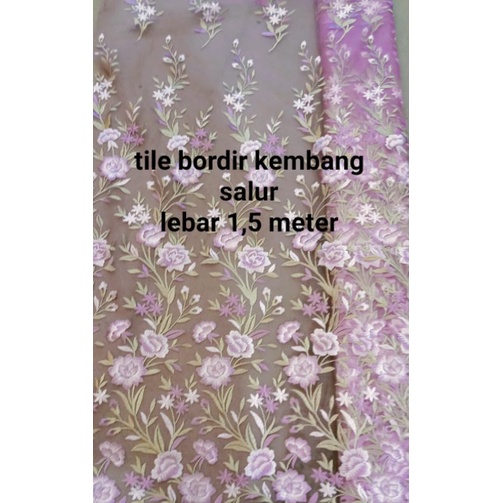 Jual tile bordir motif kembang | Shopee Indonesia