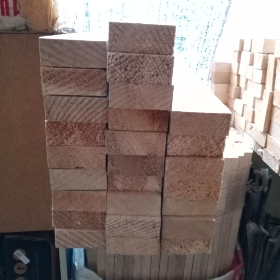Jual 1PCS Kayu Balsa strip 2cm 20mm x 35mm balsa maket kayu lis DIY ...