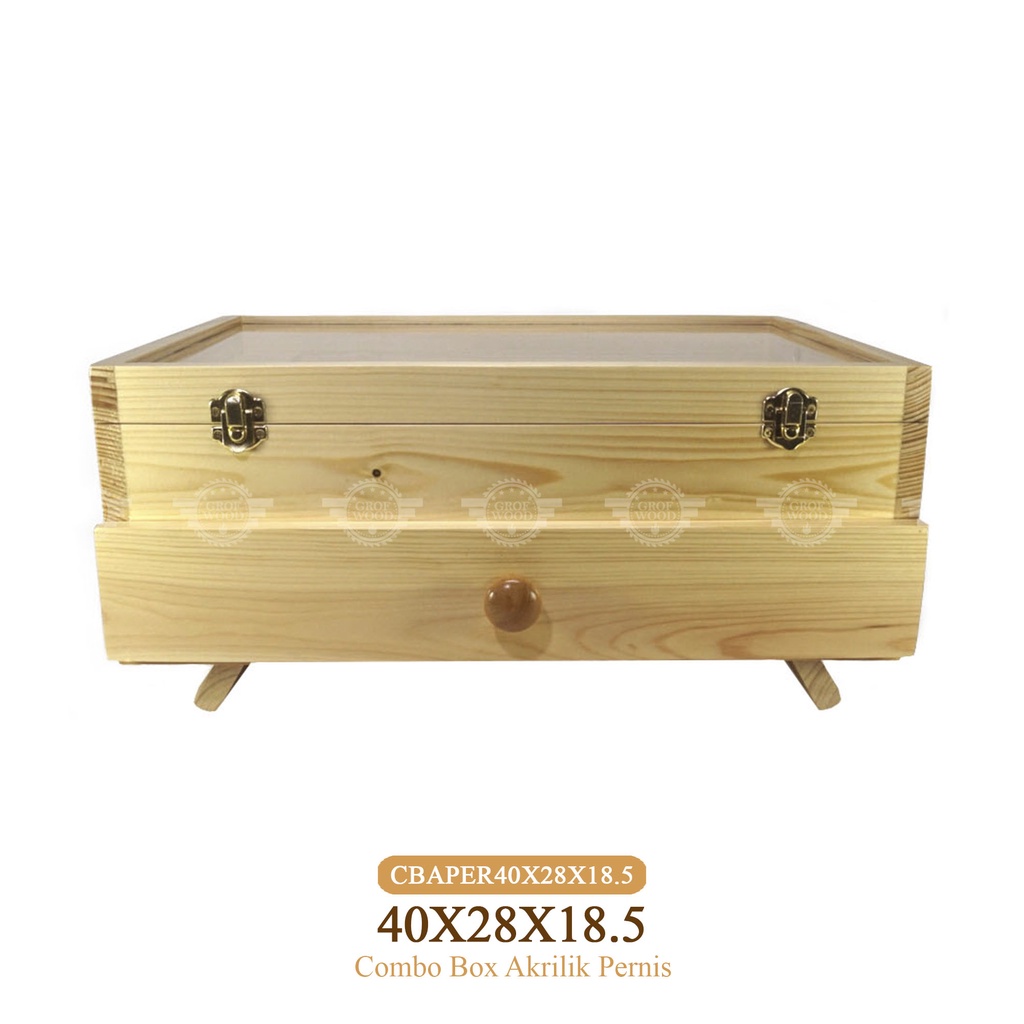 Jual Box Album Foto Kayu Combo Akrilik CBAPER 40X28X18.5 | Shopee Indonesia