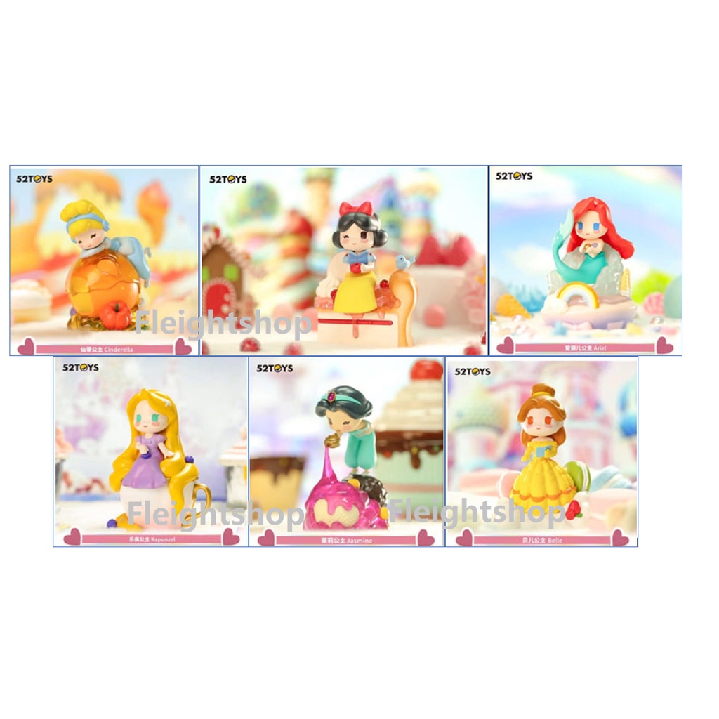 Jual 52Toys Disney Princess Dessert Ariel Snow White Belle Rapunzel ...