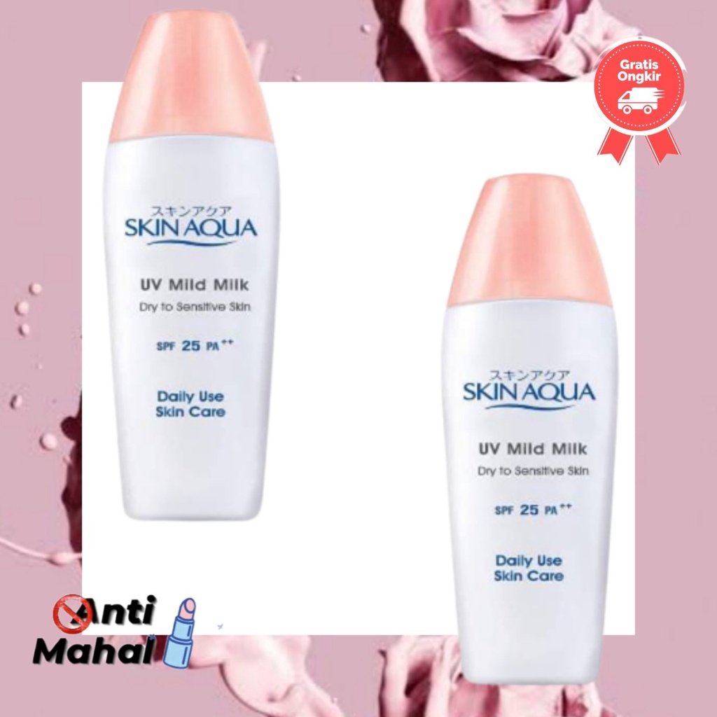 Jual SKIN AQUA UV Mild Milk 40gr SPF 25 PA++ Bpom - Anti_Mahal | Shopee Indonesia