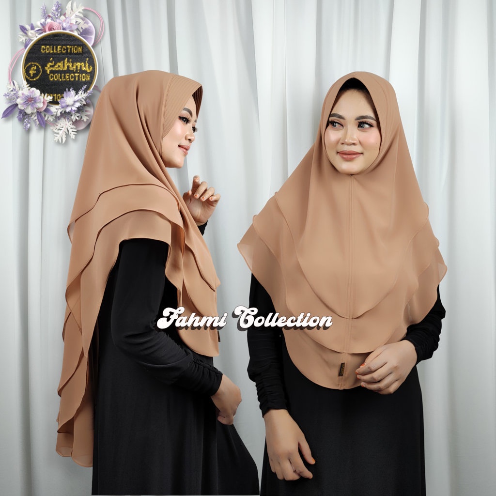 Jual kerudung 3 layer syari terbaru met ceruty bebydoll sofped antem ...