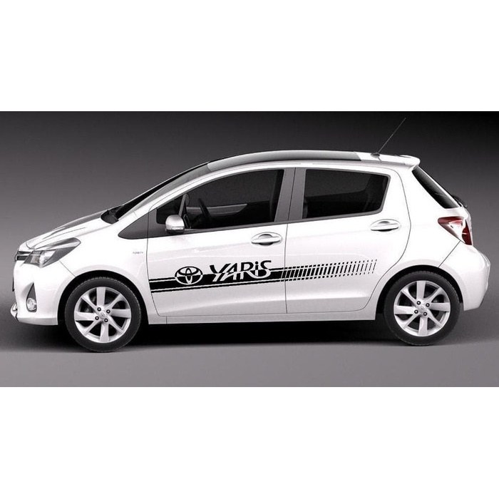 Jual STICKER YARIS STIKER TOYOTAYARIS CUTTING STICKER - Putih Elegan ...