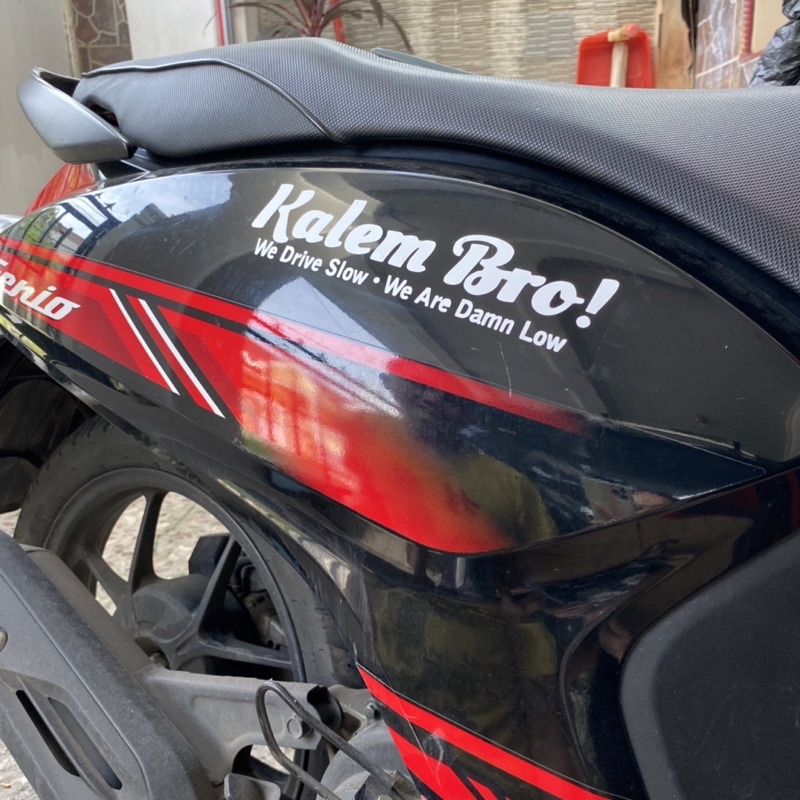 Jual Stiker Kalem Bro Tulisan Kata Lucu Humor Mobil Motor Laptop Helm ...