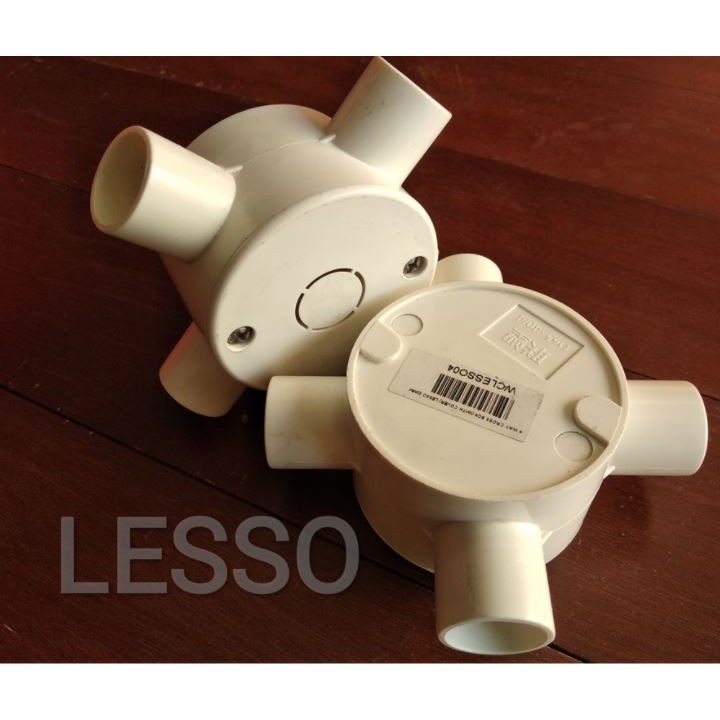 Jual Cross Dus Tee Dus Conduit LESSO 20MM 4 Way Inbowdus T Dus Cabang 4 ...