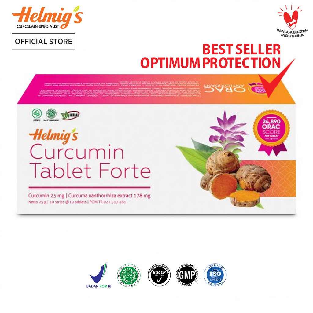 Helmig's Curcumin Tablet 25mg Isi 100 Tablet | Shopee Indonesia