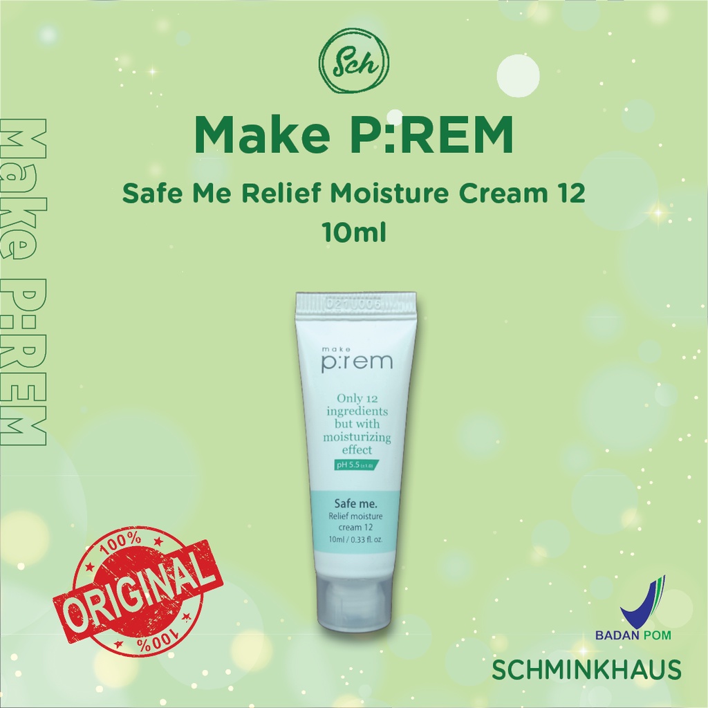 Jual [BPOM] Makeprem / Makep:rem / Make prem Safe Me Relief Moisture Cream 12 10ml (Tube ...