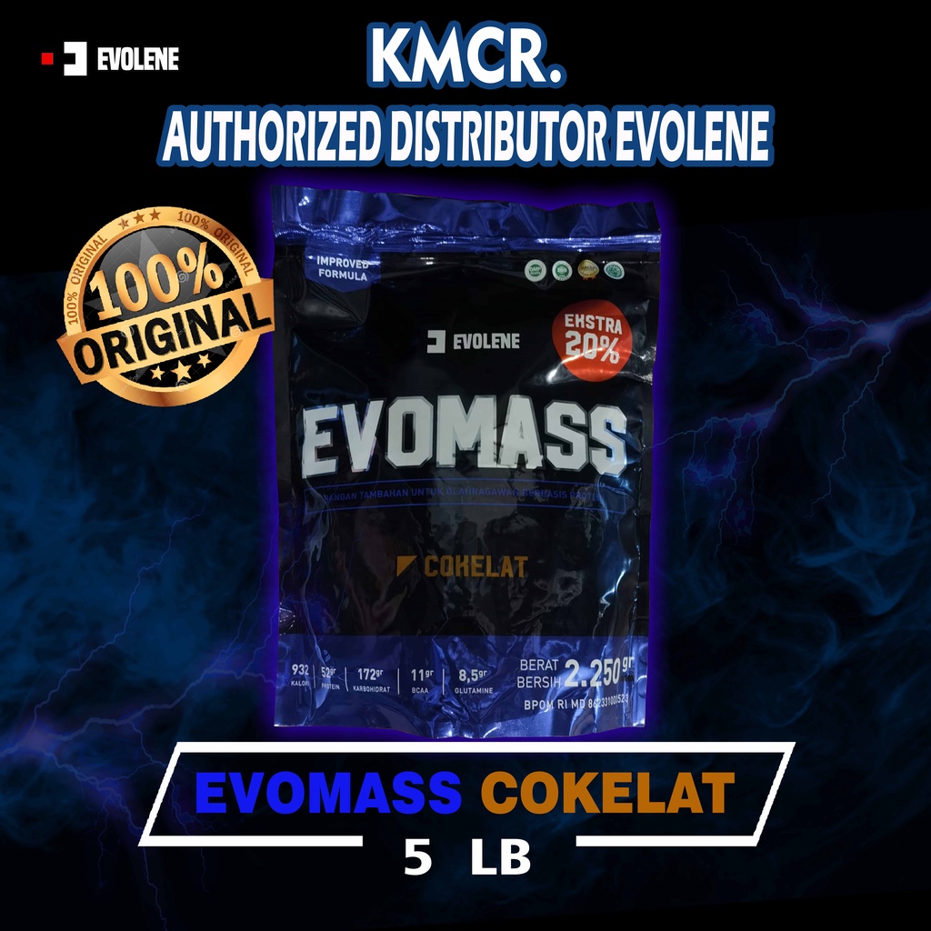 Jual EVOLENE EVOMASS 5LB EVO MASS MASS GAINER PENAMBAH BERAT BADAN GYM ...