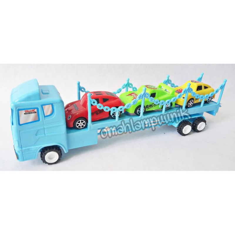 Jual Mainan Anak Laki Mobil Truck Kontainer/ Truk Kontainer Pengangkut ...