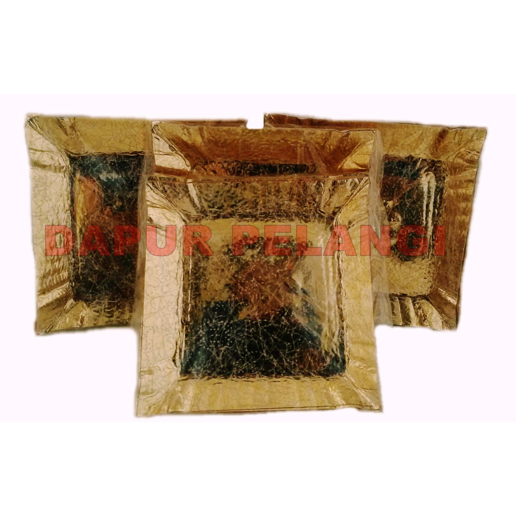 Jual Piring Mas Kotak Kertas Ekonomis / Piring Kertas Kecil Kue Tart ...