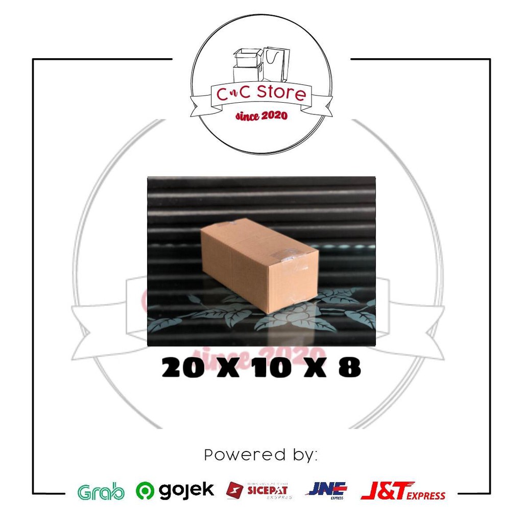 Kardus Karton Box Polos Corrugated 20x10x8 | Shopee Indonesia