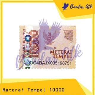 Jual Materai 10000 Perangko Tempel Original Pos Indonesia [1 PCS ...