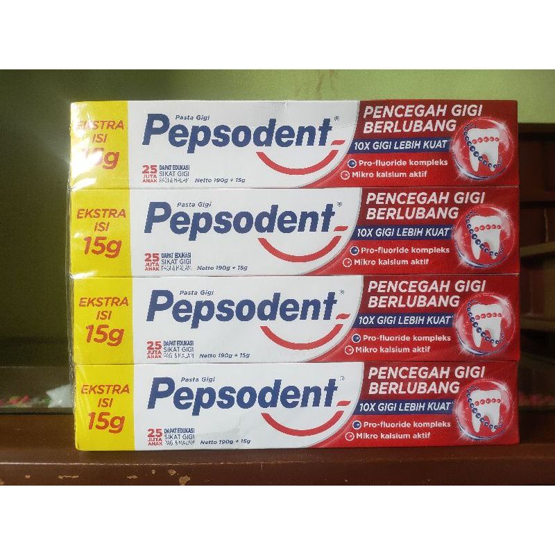 Jual Pepsodent 190 g extra 15 g | Shopee Indonesia