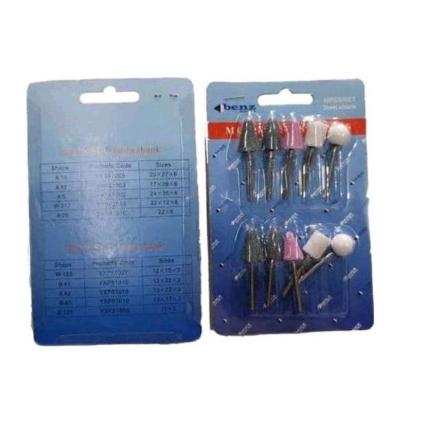 Jual Benz Mounted Stones Batu Gerinda Tuner Mini 10 pcs | Shopee Indonesia