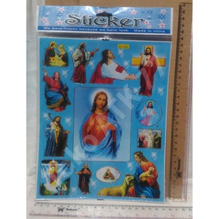 Jual Sticker Stiker Tempelan Laser Tuhan Yesus Jesus Kristus Bunda ...