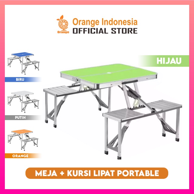 Jual Meja Lipat Koper Serbaguna Meja Lipat Portable + Kursi Meja Piknik Meja Outdoor Dan Indoor ...