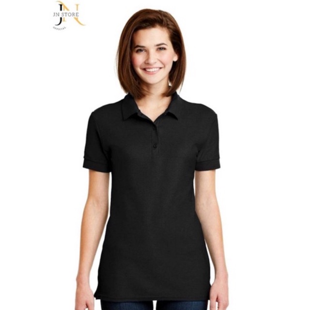 Jual KAOS POLO LENGAN PENDEK | WARNA HITAM | BLACK | Kaos kerah | kaos ...