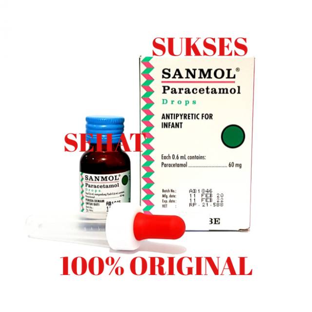 Jual SANMOL PARACETAMOL DROPS (PEREDA DEMAM UNTUK BAYI) | Shopee Indonesia