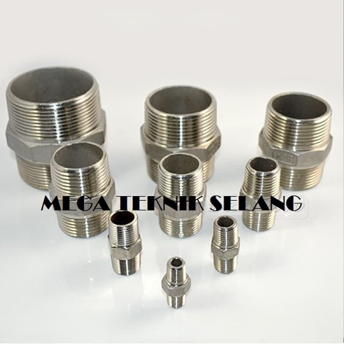 Jual Double Nipple 2" / Nepple 2" SS 304 #150 BSPT | Shopee Indonesia