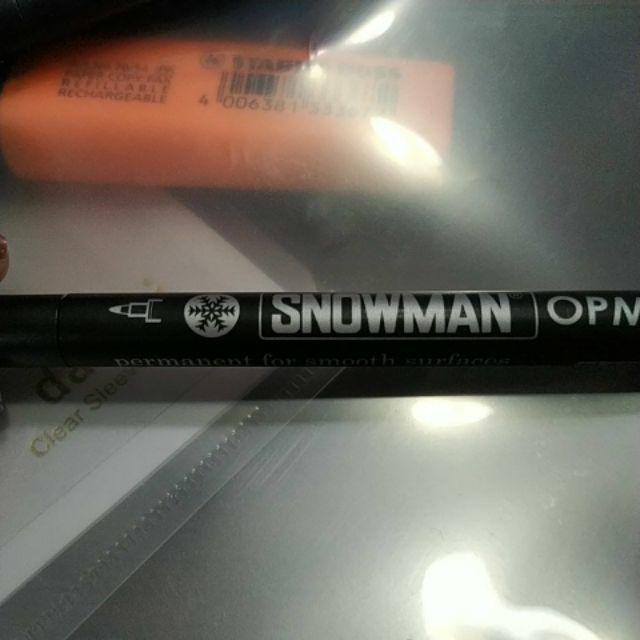 Spidol OHP Snowman OPM Permanent (Medium) / Pulpen Snowman OHP OPM ...
