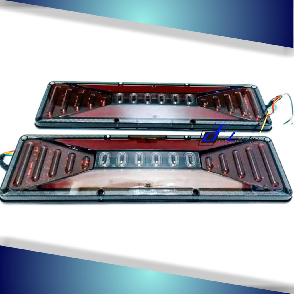 Jual Lampu Variasi Stop Lamp Lampu Rem Truk LST172 12/24 Volt | Shopee ...