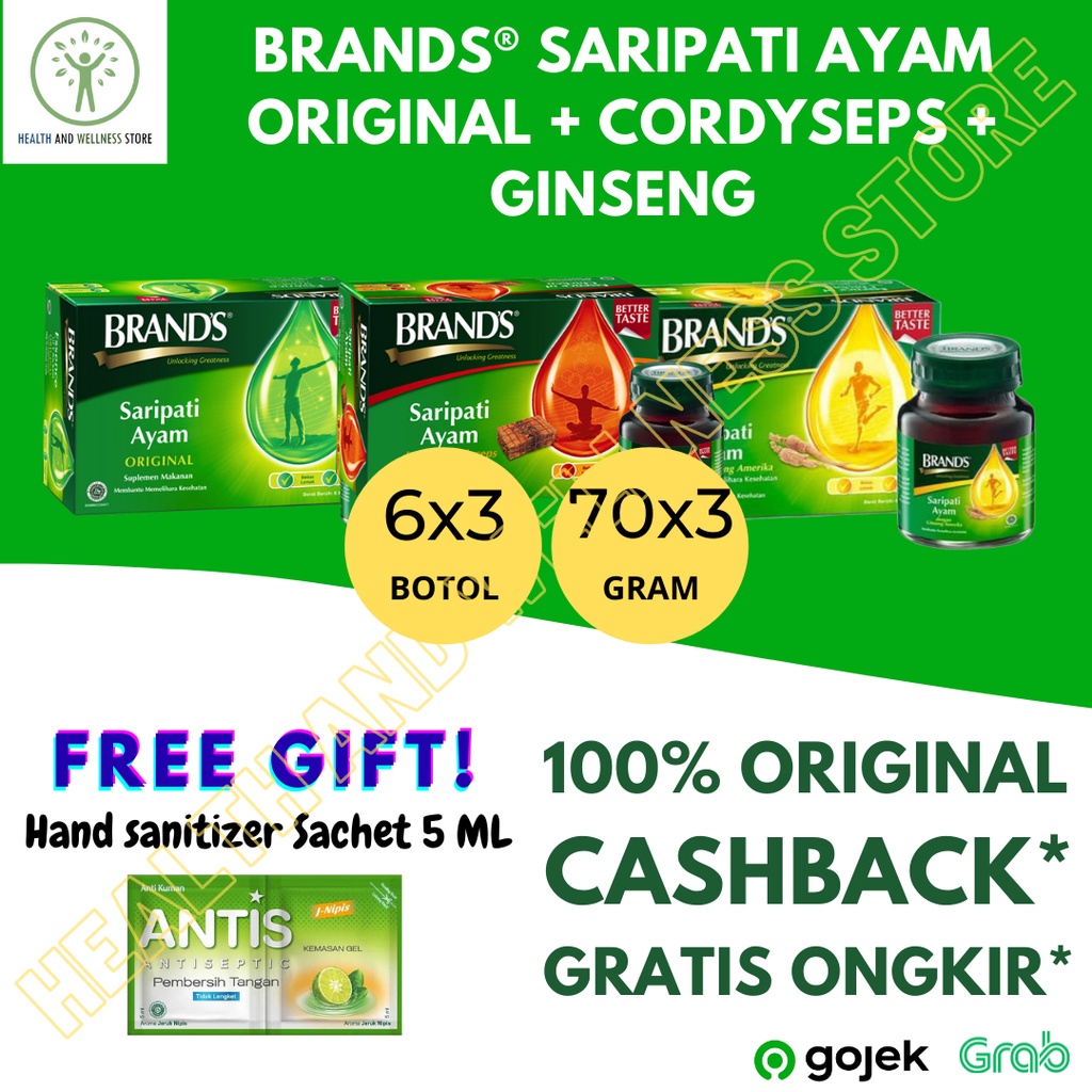 Jual PAKET BRANDS LENGKAP ORIGINAL CORDYCEPS GINSENG AMERIKA 70 GRAM 6 ...