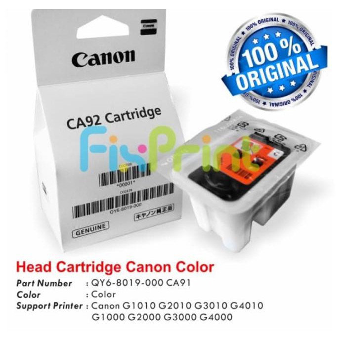 Jual HEAD CARTRIDGE CANON G1000 G2000 G3000 GI-790 COLOR NEW ORIGINAL ...