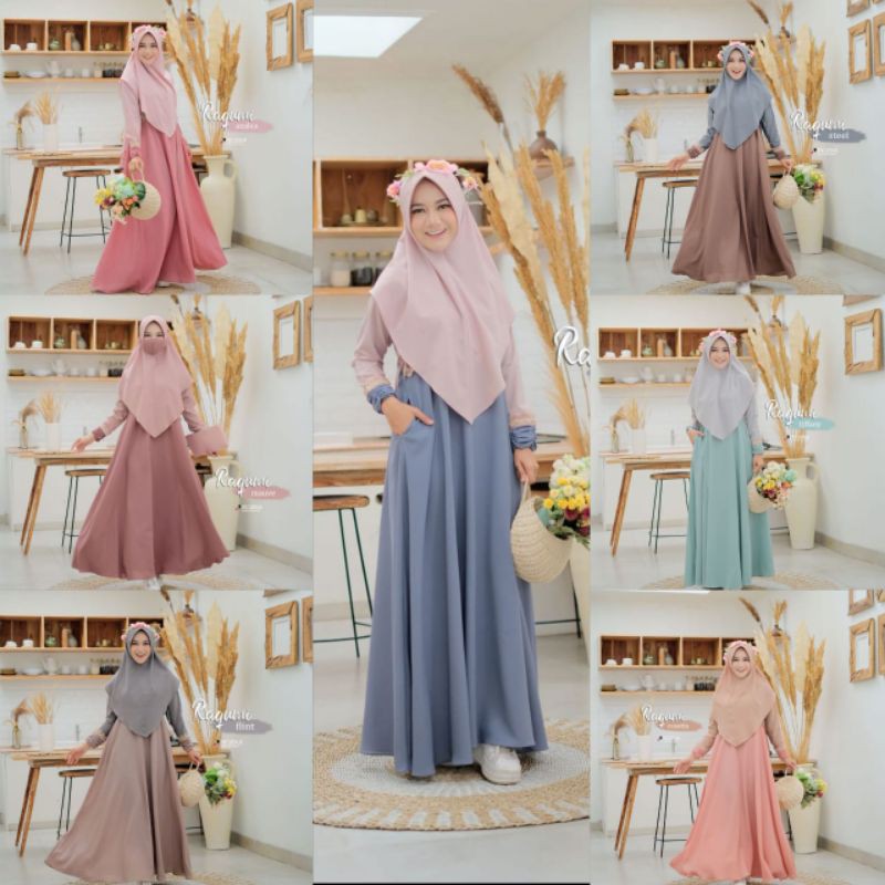 Jual Raguni dress by mozbue(free dompet dan masker cantik ) | Shopee ...