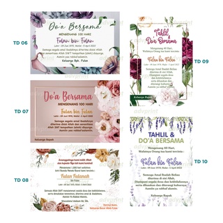 Jual STIKER TAHLIL STIKER MENGENANG 40 100 1000 HARI WAFAT TAHLILAN ...