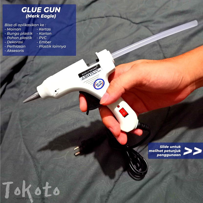 Jual Pistol Lem Tembak EAGLE BRAND 20 Watt HY20W Alat Lem Bakar Hot ...