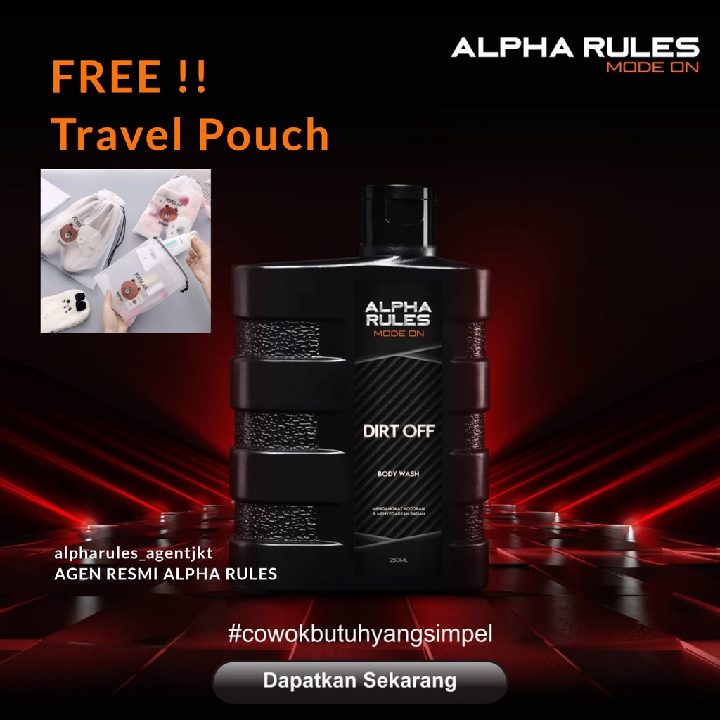 Jual ALPHA RULES DIRT OFF - ORIGINAL BODY WASH FOR MEN CAIR DENGAN ...