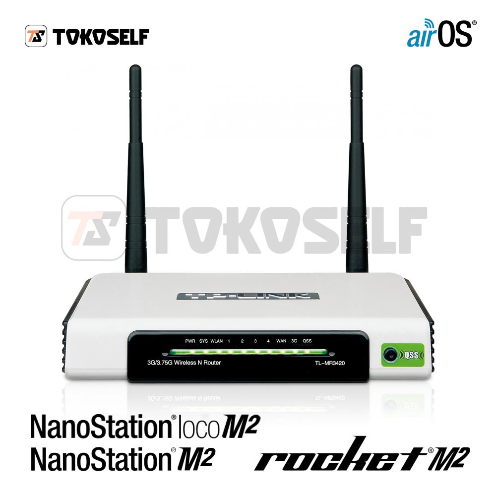 Jual TL-MR3420 3G 4G Wireless N Router Fw Rasa AirOS UBNT NanoStation ...