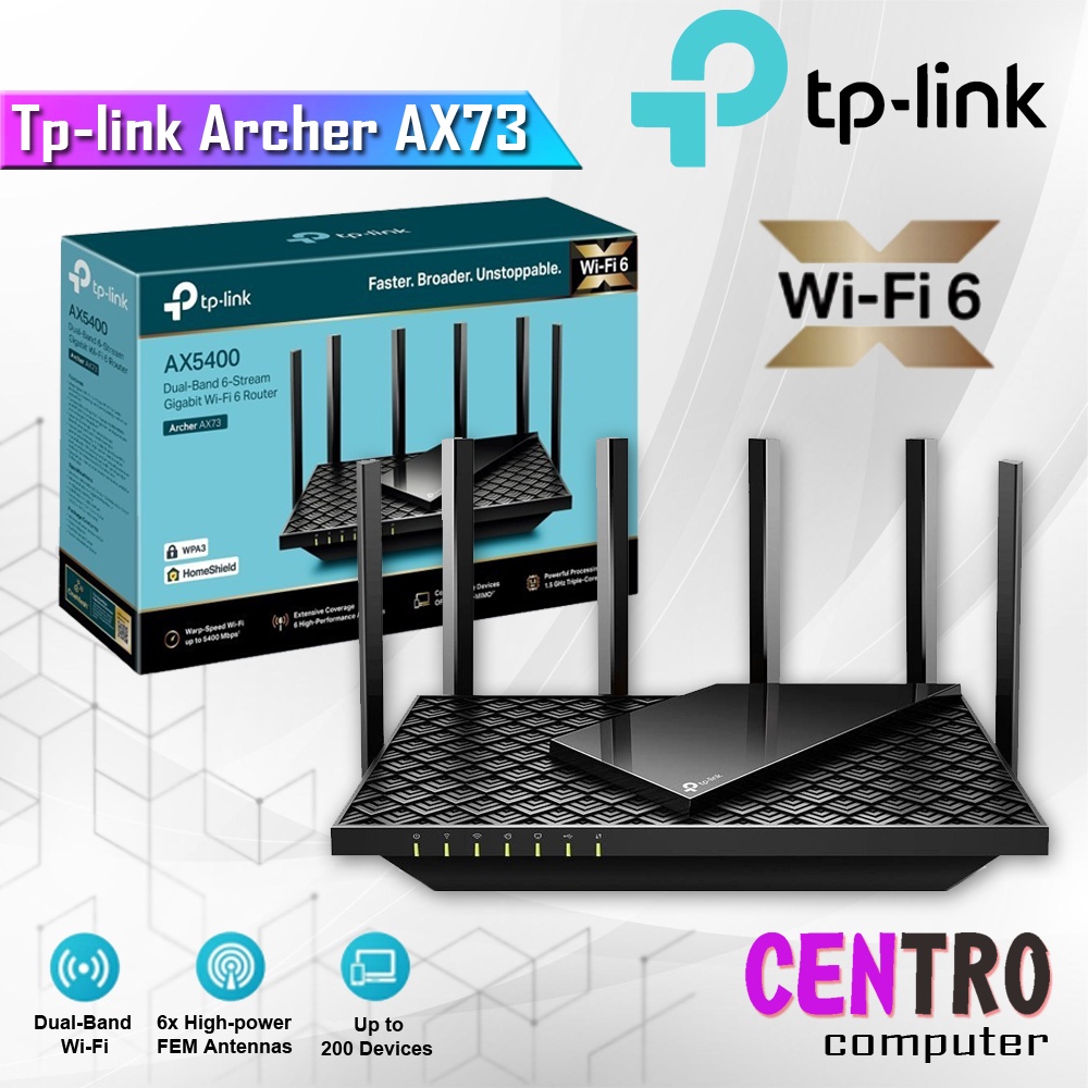 Jual Tp-link Archer AX73 AX5400 Wifi 6 Wireless Router Tplink AX 73 AX ...
