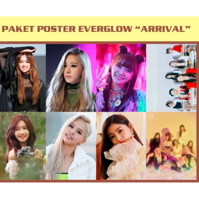 Jual EVERGLOW ARRIVAL POSTER SET | Shopee Indonesia