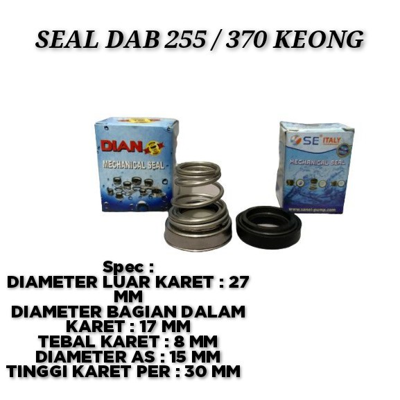 Jual PROMO SEAL DAB 255 KEONG SE SEAL POMPA AIR | Shopee Indonesia
