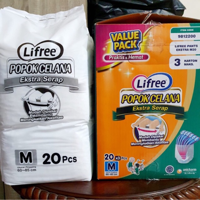 Jual Lifree Popok Celana Ekstra Serap M20 (Kemasan Putih) | Shopee Indonesia