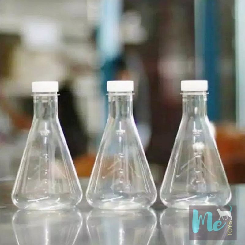 Jual Botol Tabung Erlemeyer Laboratorium Plastik 330 ml | Shopee Indonesia