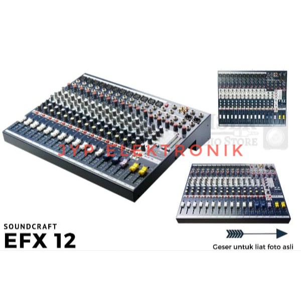 Jual Mixer Soundcraft EFX 12 / EFX12 / EFX-12 ( 12 channel ) Indonesia ...