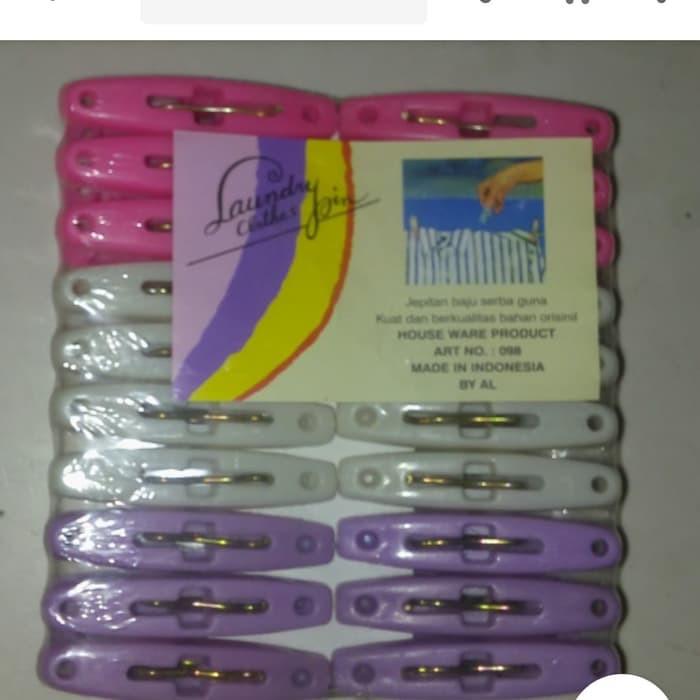 Jual Jepitan Baju / Laundry Clips Serbaguna Laundry Pakaian Plastik ...
