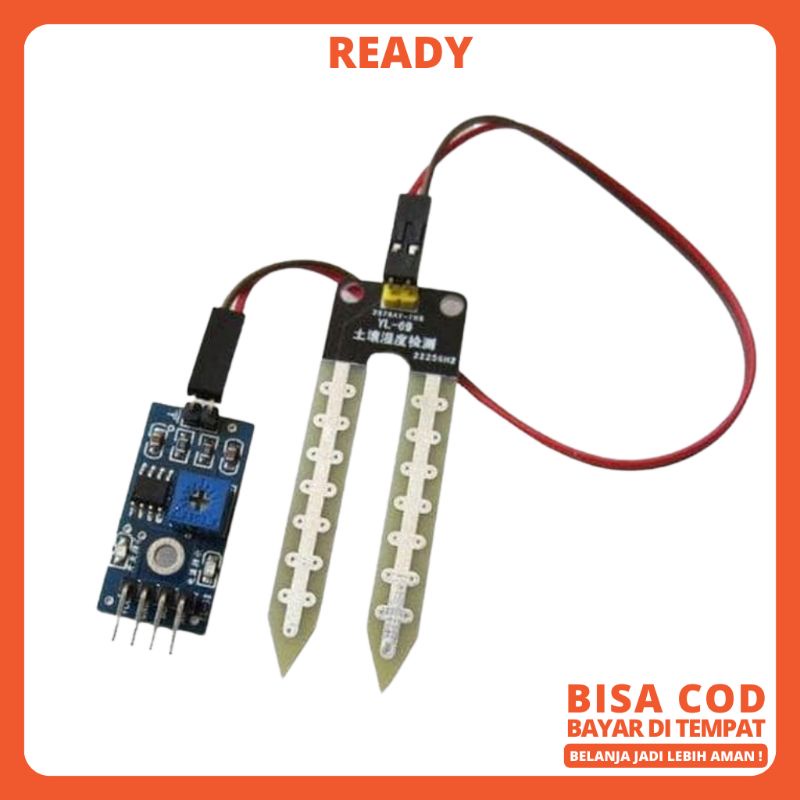 Jual Sensor Kelembaban Tanah Soil Moisture ARDUINO Modul Hygrometer YL ...