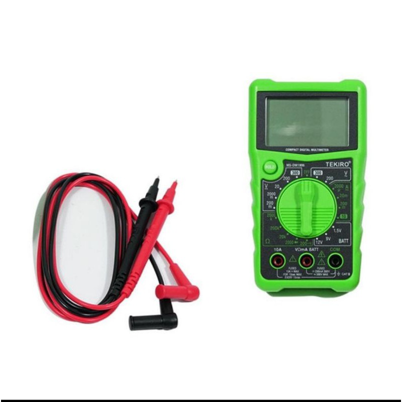 Jual Digital multimeter compact / multitester / avo meter merk tekiro ...