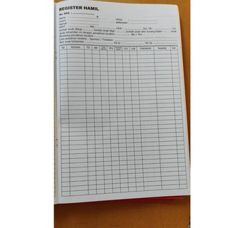 Jual BUKU BESAR BIDAN (Buku Bantu Register Hamil) | Shopee Indonesia