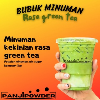 Jual minuman boba rasa green tea 1kg bubuk minuman rasa green tea ...