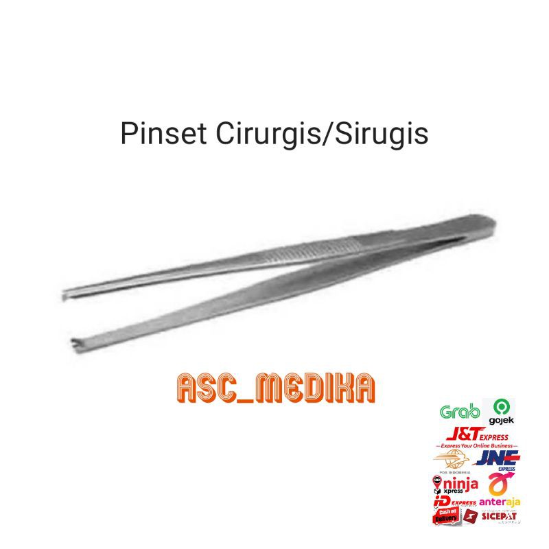 Jual Pinset sirugis 14cm / Pinset Cirurgis / Pinset Chirurgis 14cm ...
