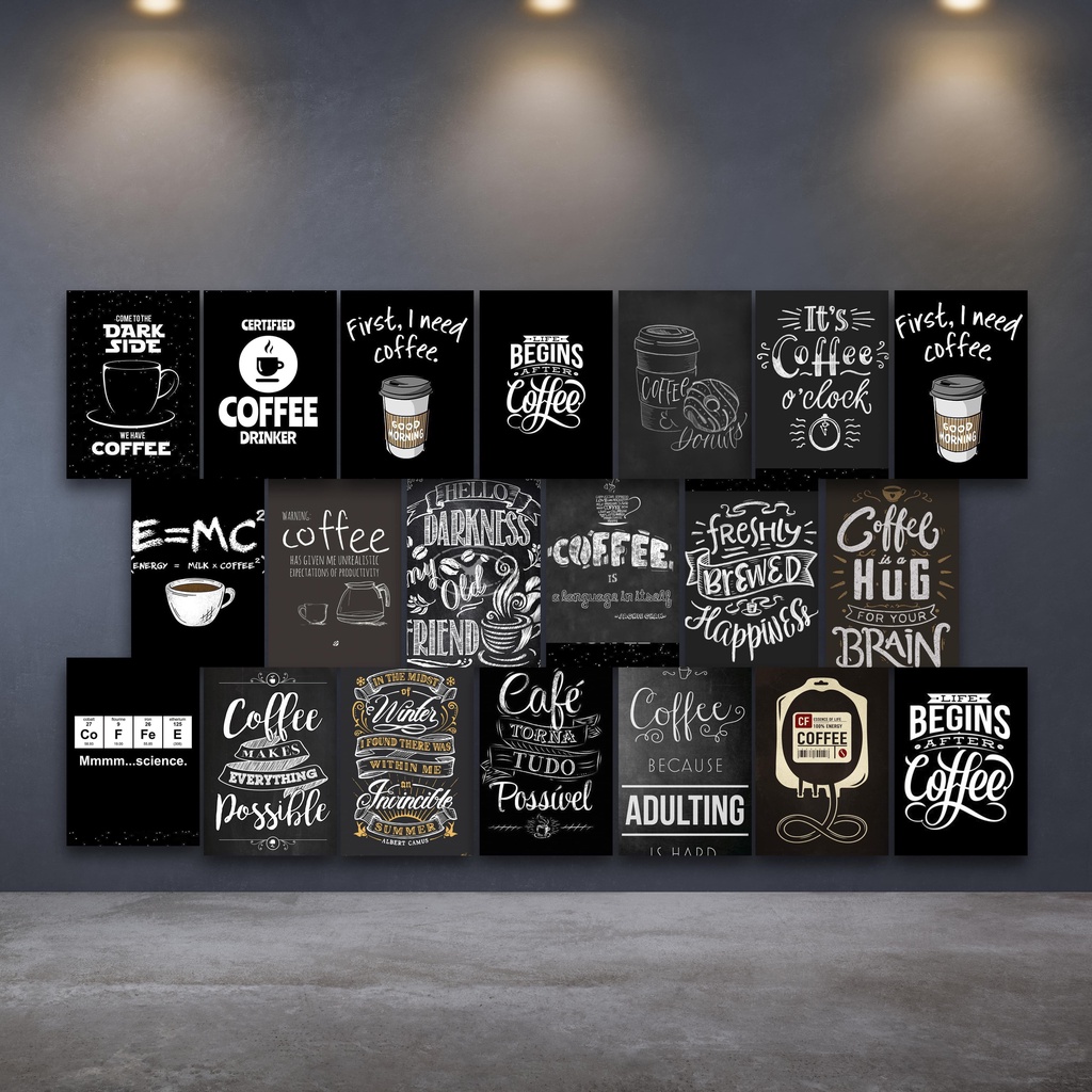 Jual (32Pcs)Poster Cafe Aesthetic Vintage Ukuran A6 A5 A4 aesthetic ...